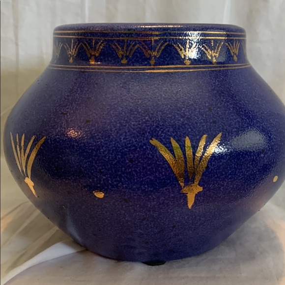 Accents | Ecco Nova Medieval Blue Porcelain Planter Vase Vintage | Poshmark